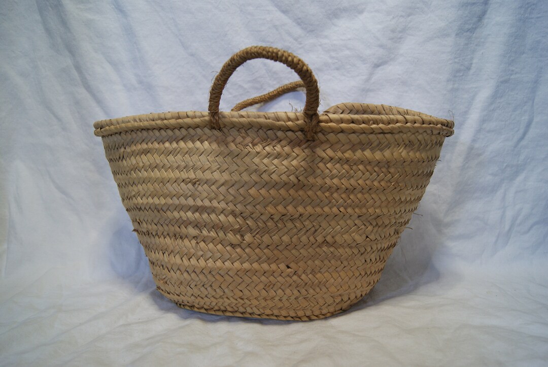 Marrakech Market Basket, Grocery Market Bag, Straw Basket, Moroccan ...