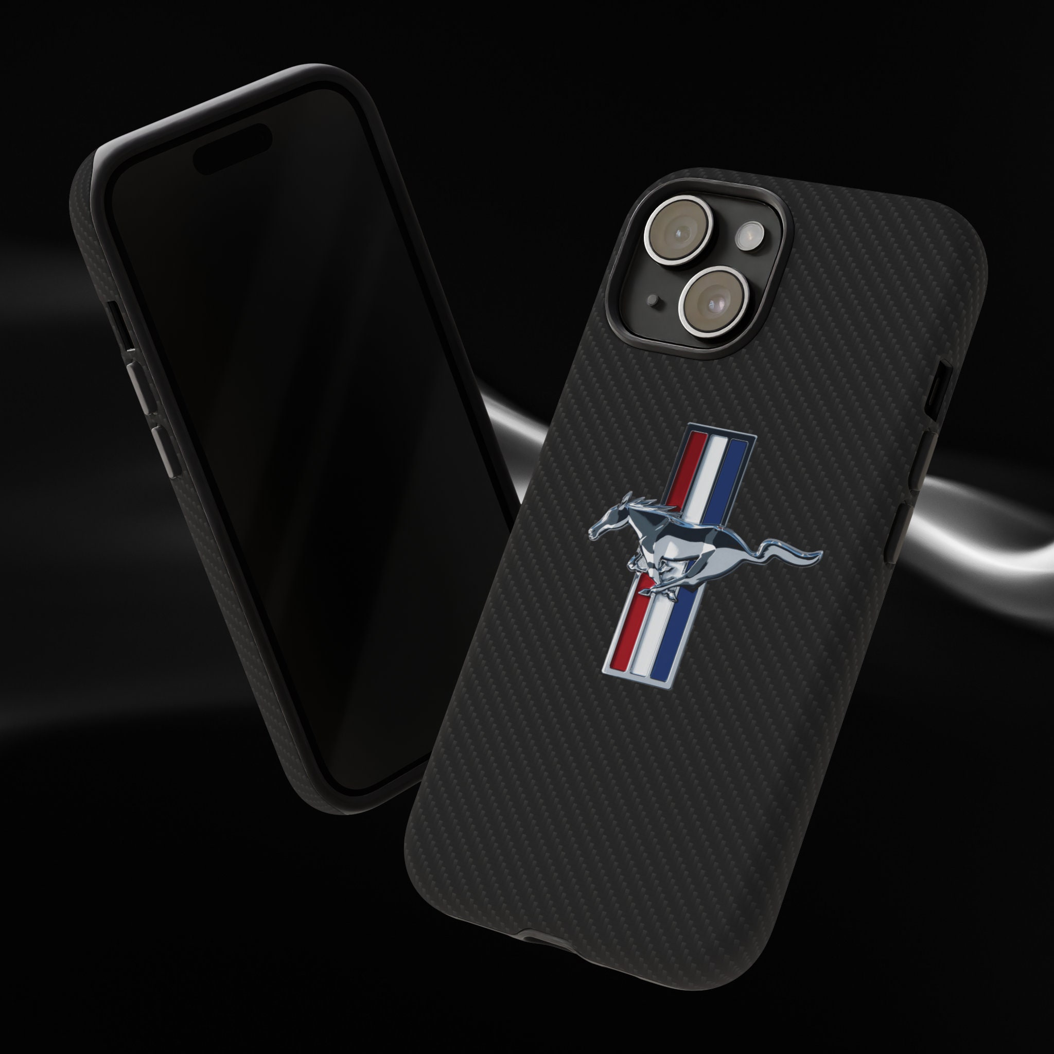 Ford Mustang Carbon Fiber Look Phone Case iPhone 15-14-13-12-11-xr-xs-x ...