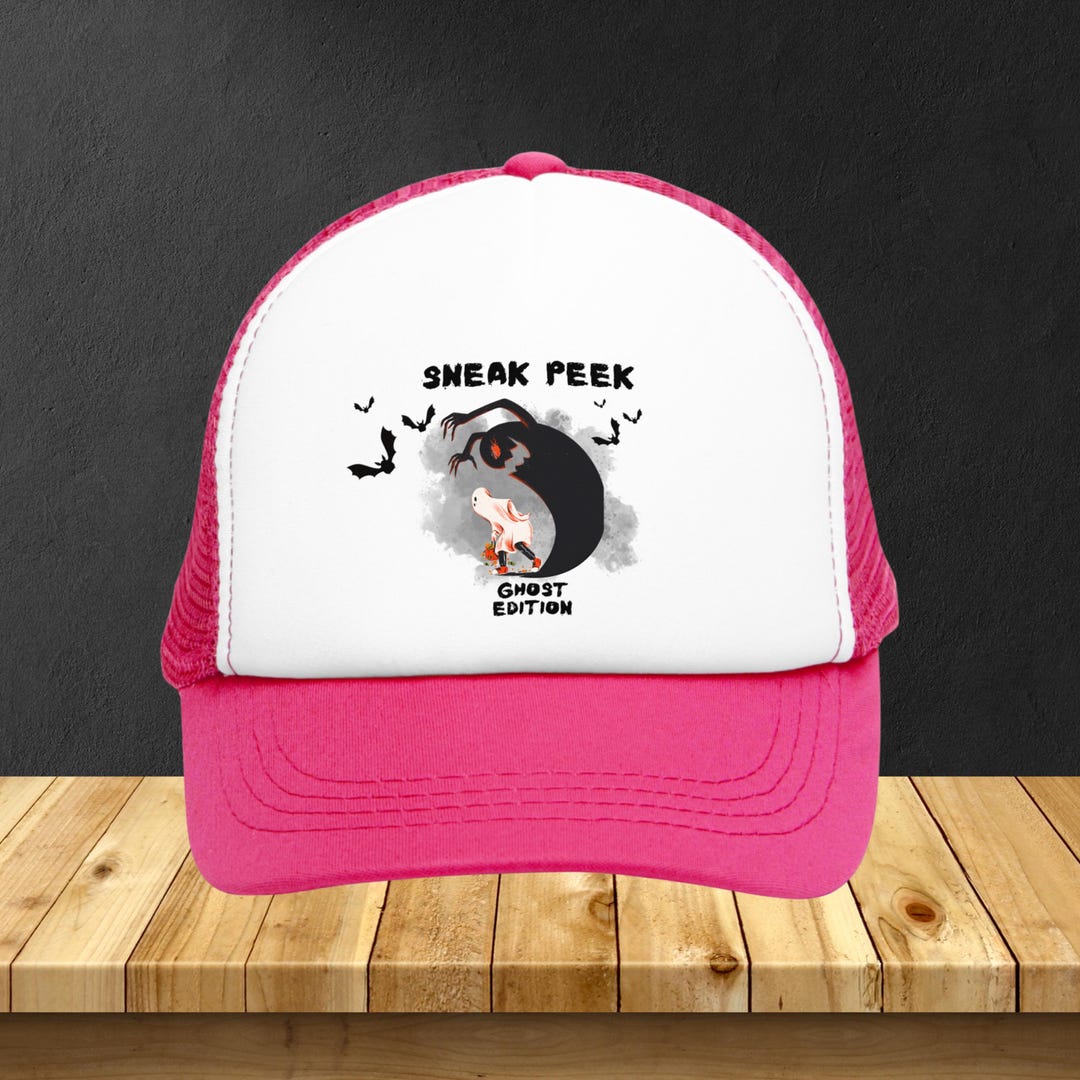 Halloween Scary Ghost Shadow Mesh Hat Spooky Costume Baseball Cap ...