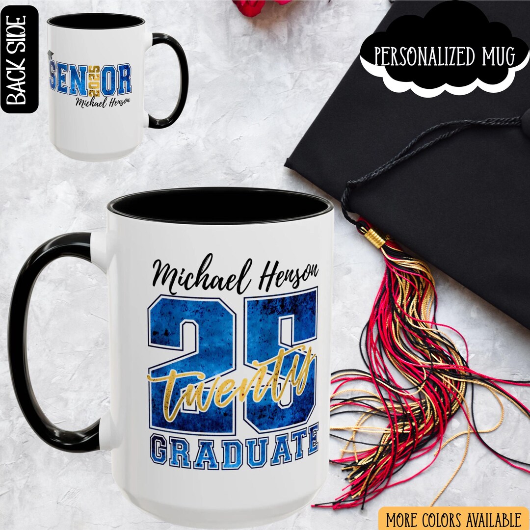 Custom Graduation Coffee Mug, Custom Grad Mug, Gift for Graduate ...