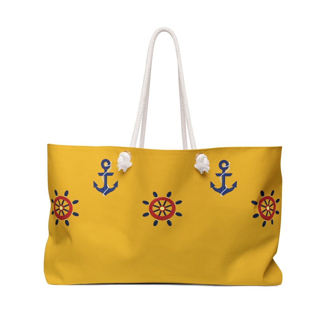 Nautica Mustard Yellow Weekender Bag, Unique Weekender Bag Women, Mom ...