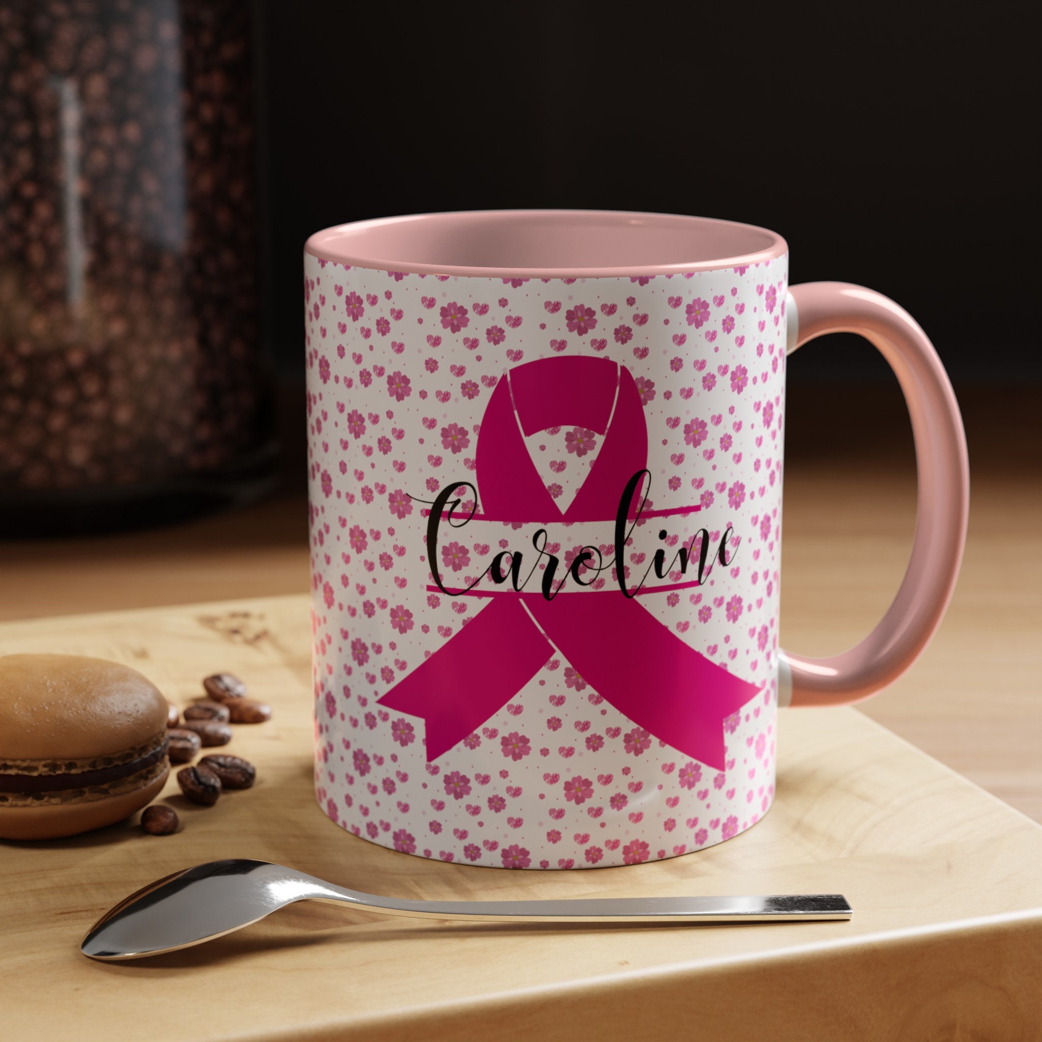 Personalized Breast Cancer Coffee Mug Gift for Her Gift for Breast ...