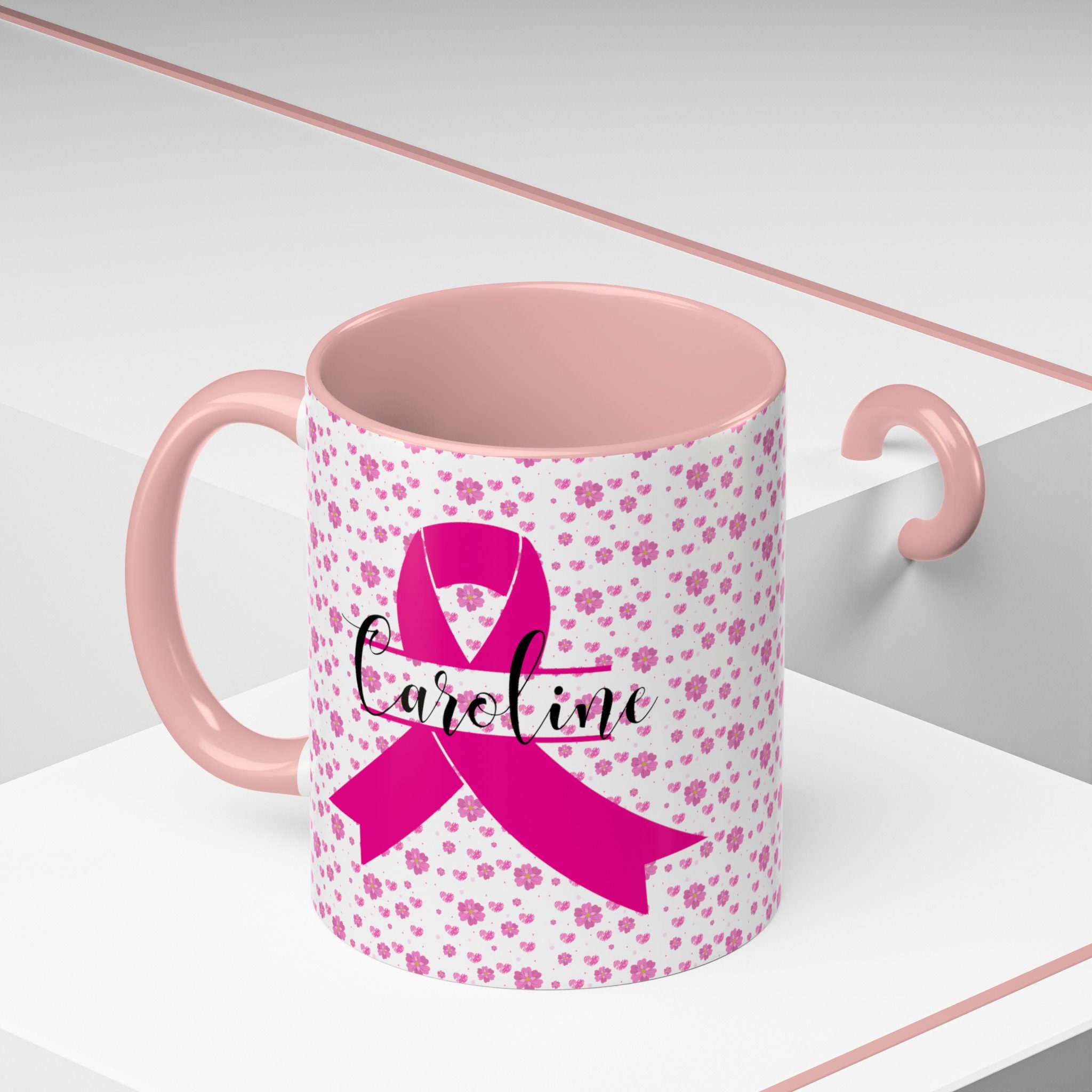 Personalized Breast Cancer Coffee Mug Gift for Her Gift for Breast ...
