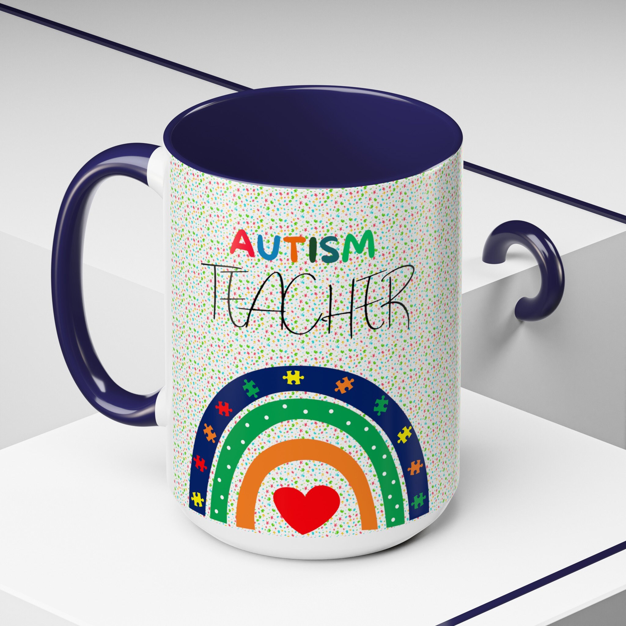 Autism Teacher Coffee Mug, Autism Awareness Support Gift, Teacher ...
