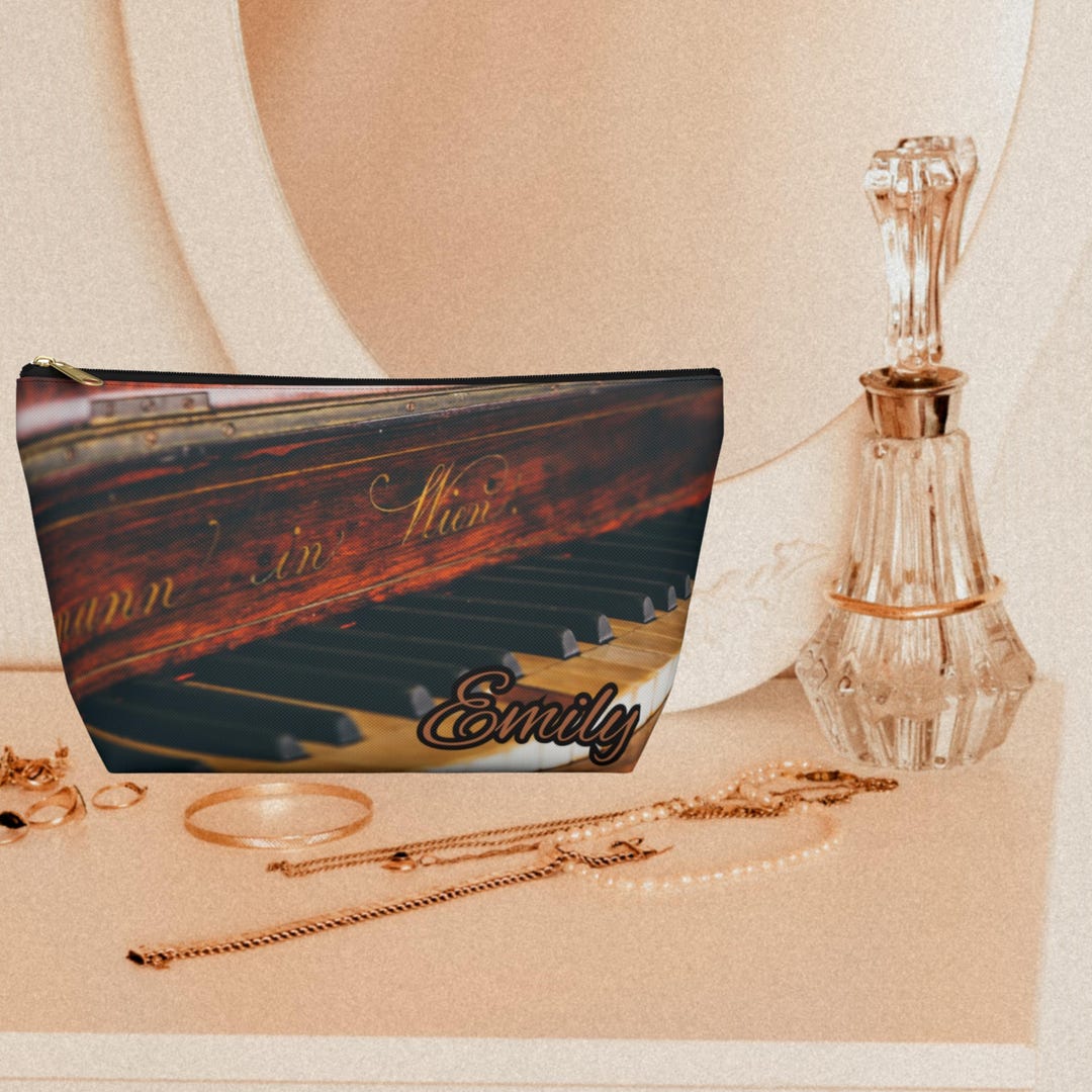 Piano Custom Makeup Bag Gift for Her Birthday Gift for Bridesmaid ...