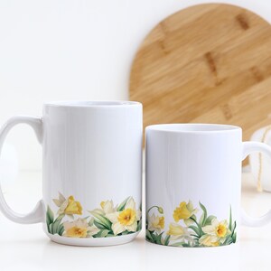 Charming Daffodils Mug, Enchanting Floral Cottagecore Mug, Botanical ...