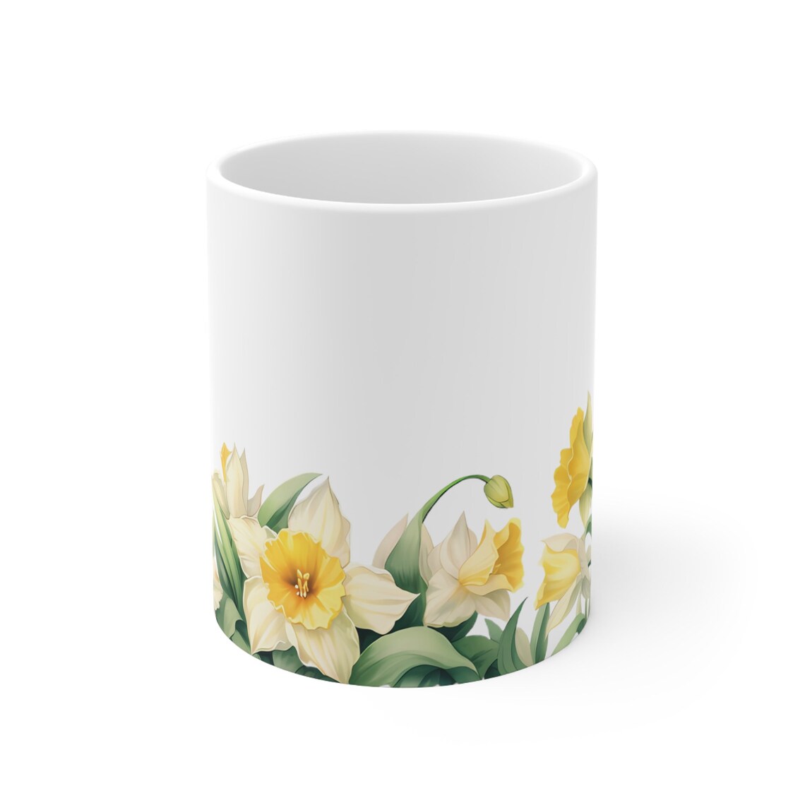 Charming Daffodils Mug, Enchanting Floral Cottagecore Mug, Botanical ...