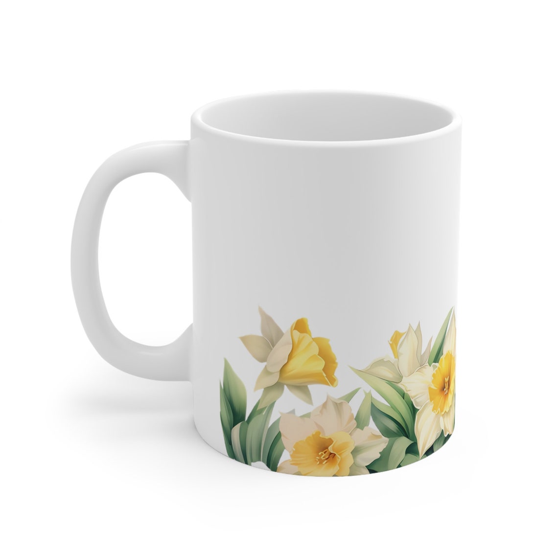 Charming Daffodils Mug, Enchanting Floral Cottagecore Mug, Botanical ...