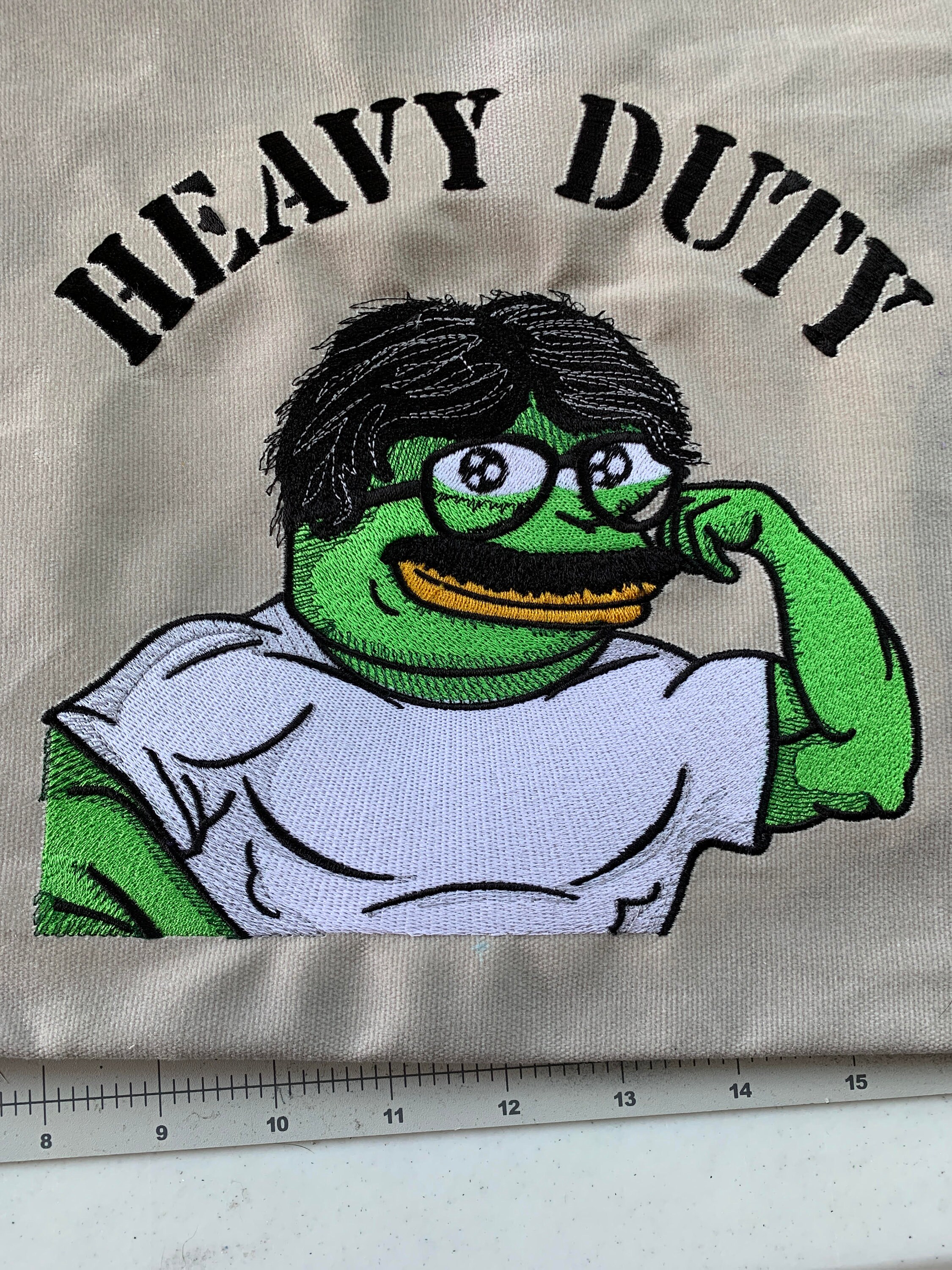 Black Heavy Duty Mike Mentzer Buff Pepe Drawstring Gym Backpack - Etsy