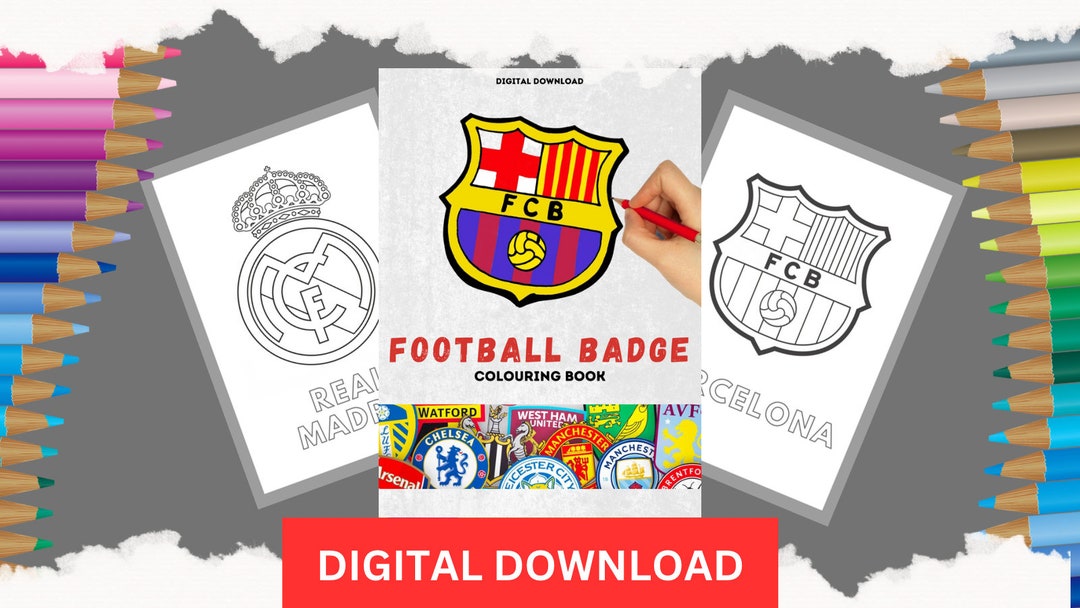 Football Colouring Book: Great for Football Fans, Football Badge ...