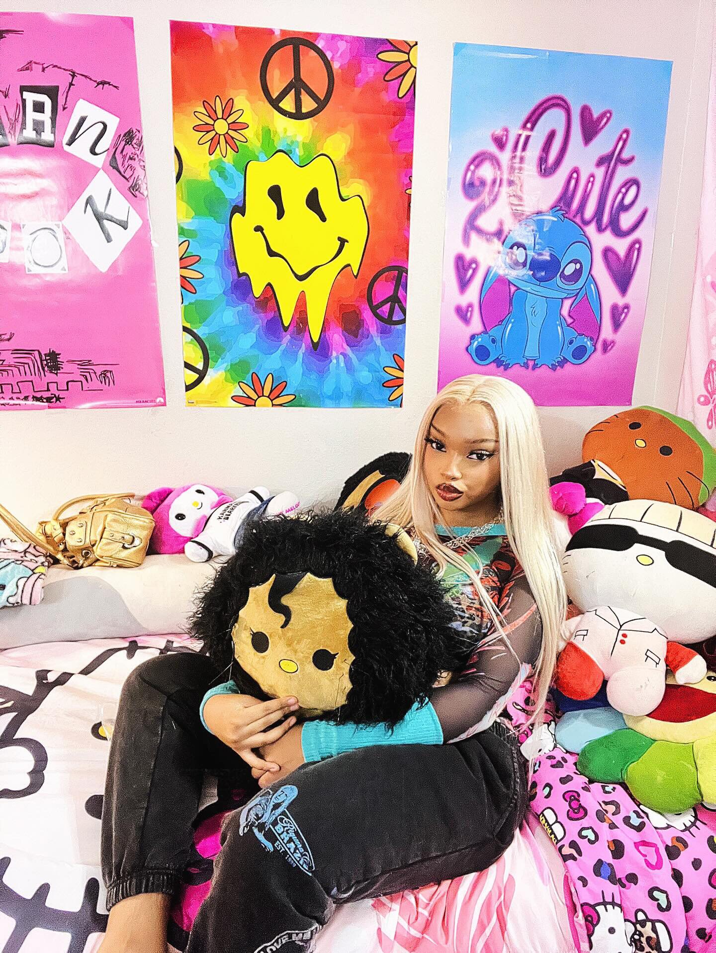 Custom 18 Inch Sza S.O.S Kitty Plush Toy, Decorative Throw Pillow, Doll ...