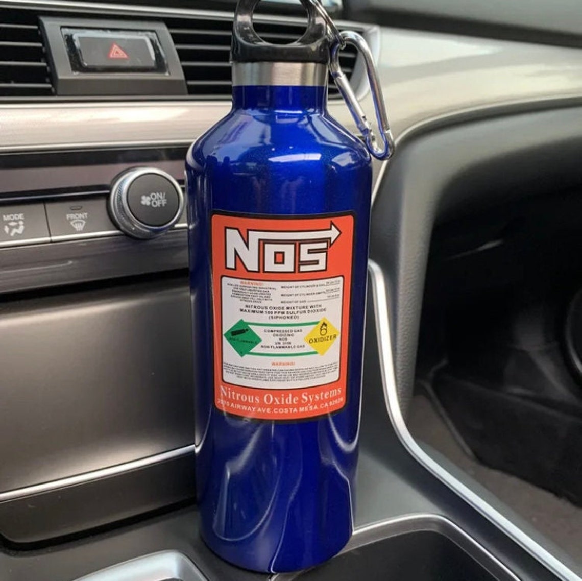 NOS Water Bottle BLUE Insulated 500ml - Etsy Canada