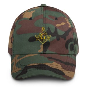 Masonic Square and Compasses (gold Font) Dad Hat, Father's Day ...
