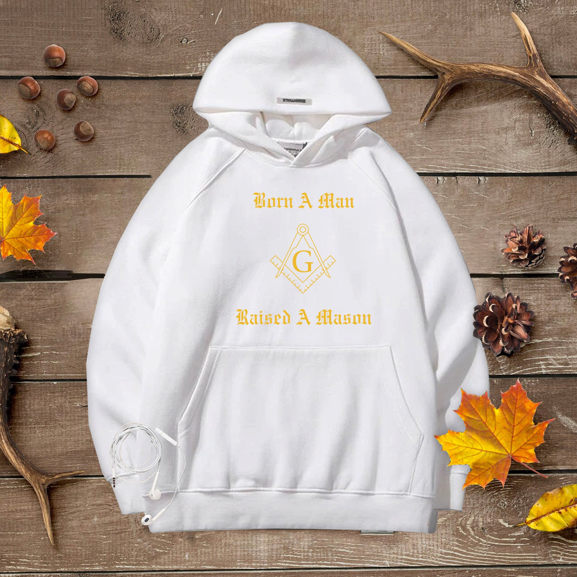 Raised A Mason Heavy Blend™ Hooded Sweatshirt (gold Font), Christmas ...