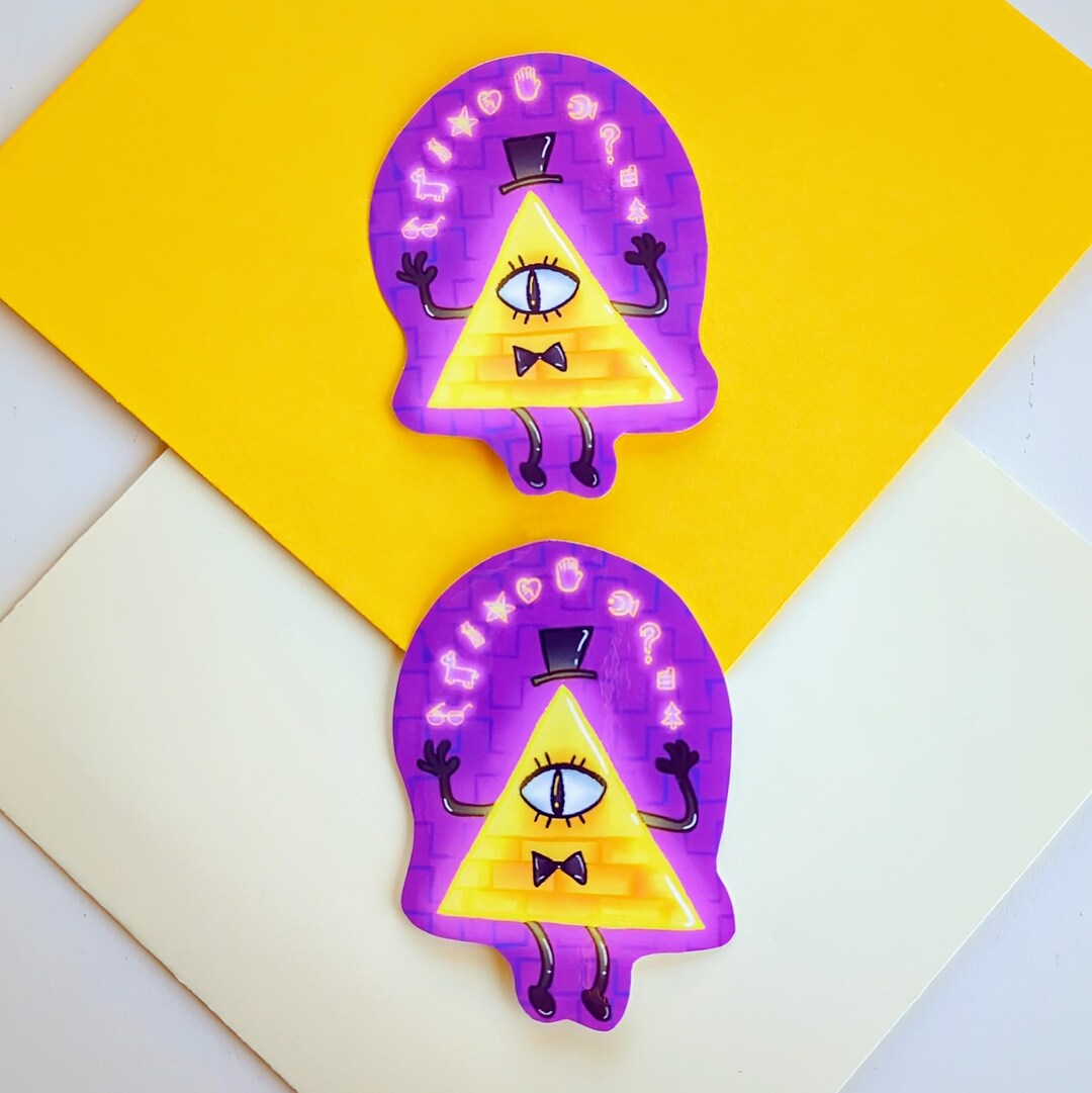 Bill Cipher Sticker | Gravity Falls Sticker | Vinyl Sticker | Cartoon ...