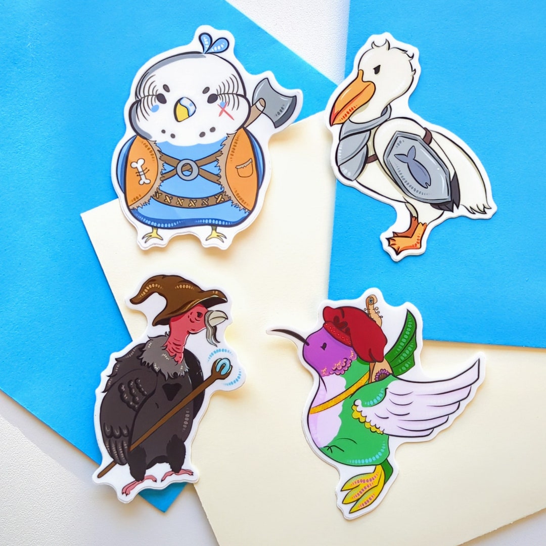 Dnd Bird Class Sticker Waterproof Vinyl Sticker D&D Sticker Dnd Class ...