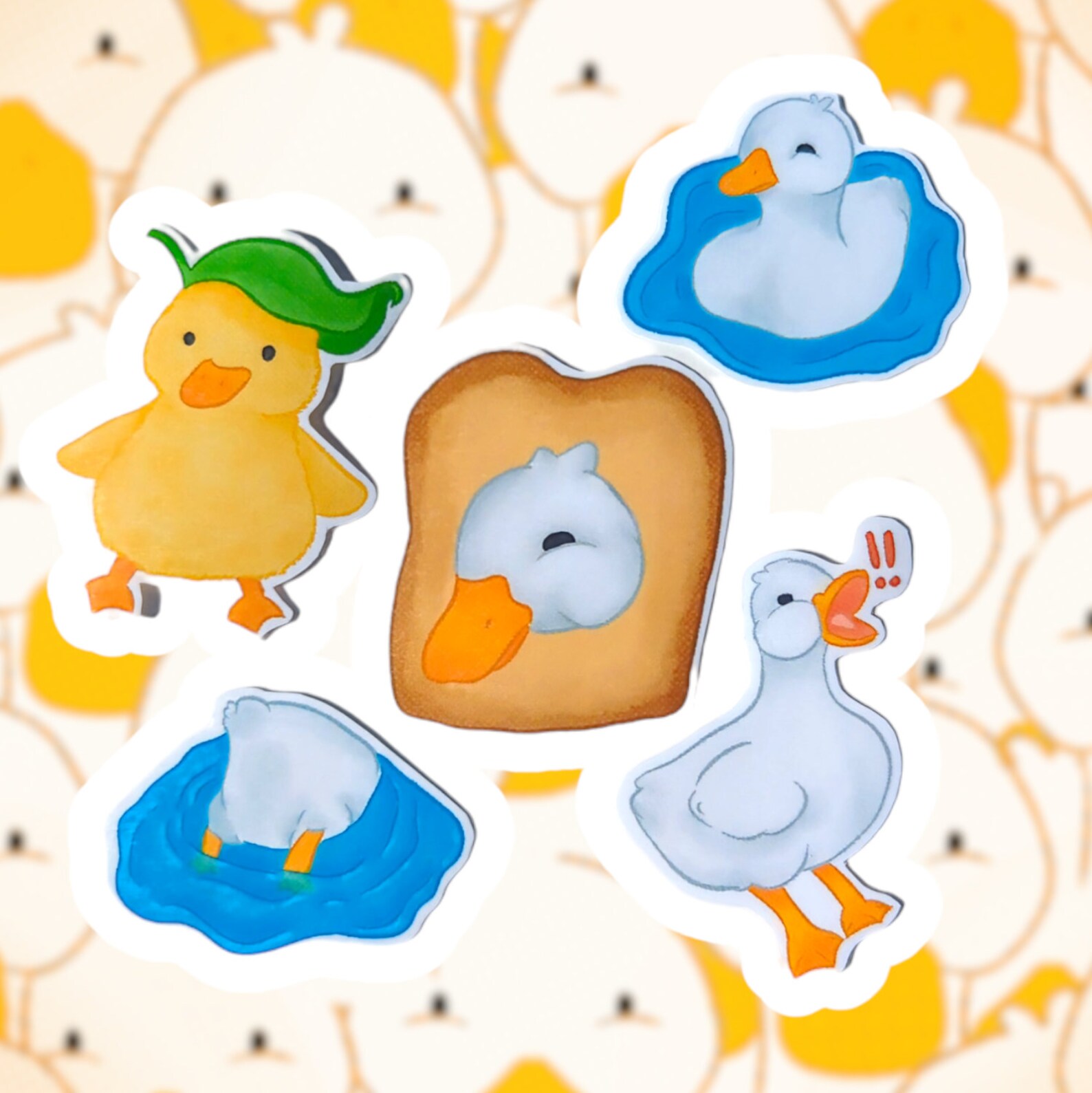 Quack Pack Duck Sticker Pack 5x Stickers Bonus - Etsy