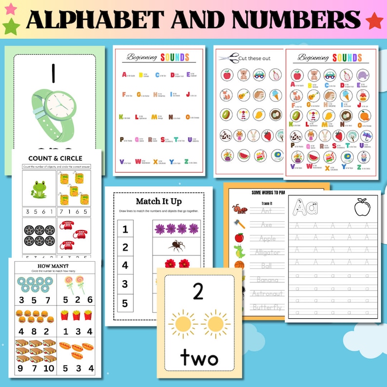 11000+ Preschool Kindergarten Worksheets | Alphabet, Math, Animals ...