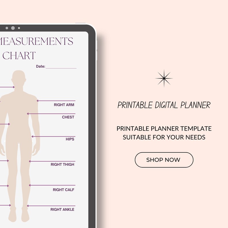 BODY MEASUREMENTS CHART, Weight Loss Chart, Body Contouring, Fitness ...