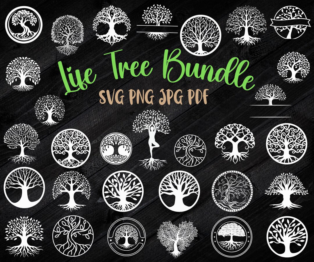 Life Tree SVG Bundle, Celtic Tree of Life, Cricut Cut File, Download ...