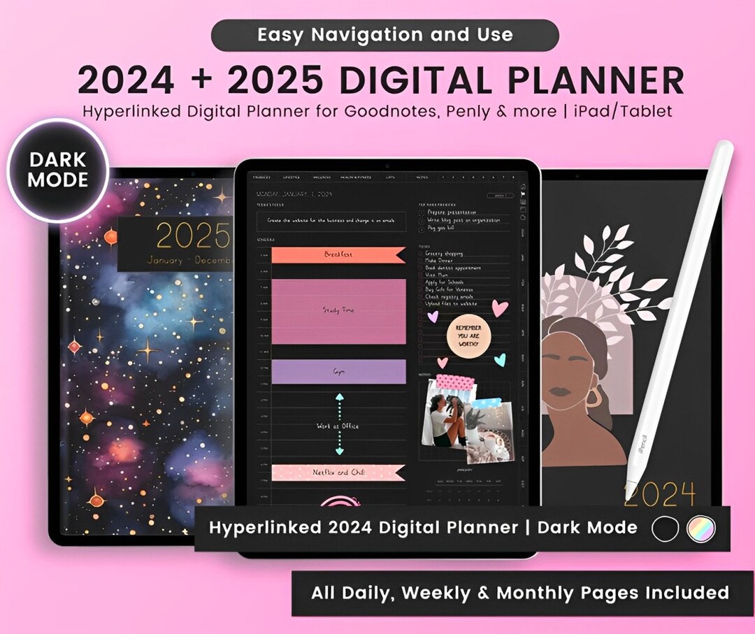 2024-2025 Digital Planner, Digital Planner, Goodnotes Planner, iPad ...