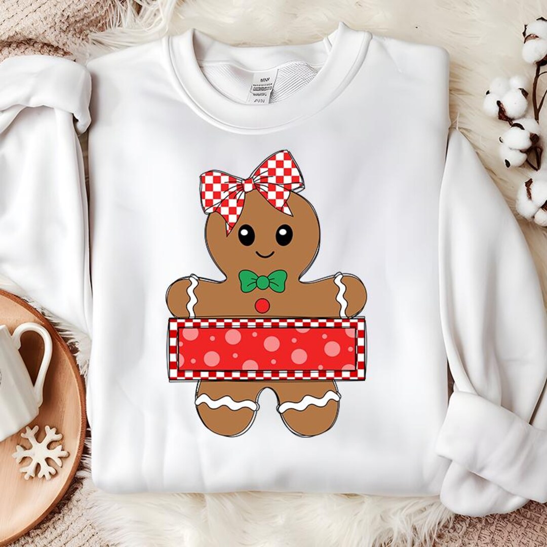 Personalized Christmas Gingerbread Png, Custom Boy/girl Christmas ...