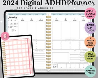 Ultimate All in One Digital Planner, 2024 Good Notes Planner ...