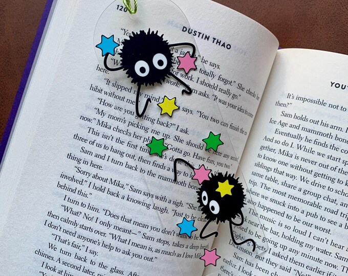 Soot Sprite Bookmark Mystery Bookmark Cute Bookmark Ghibli Bookmark ...