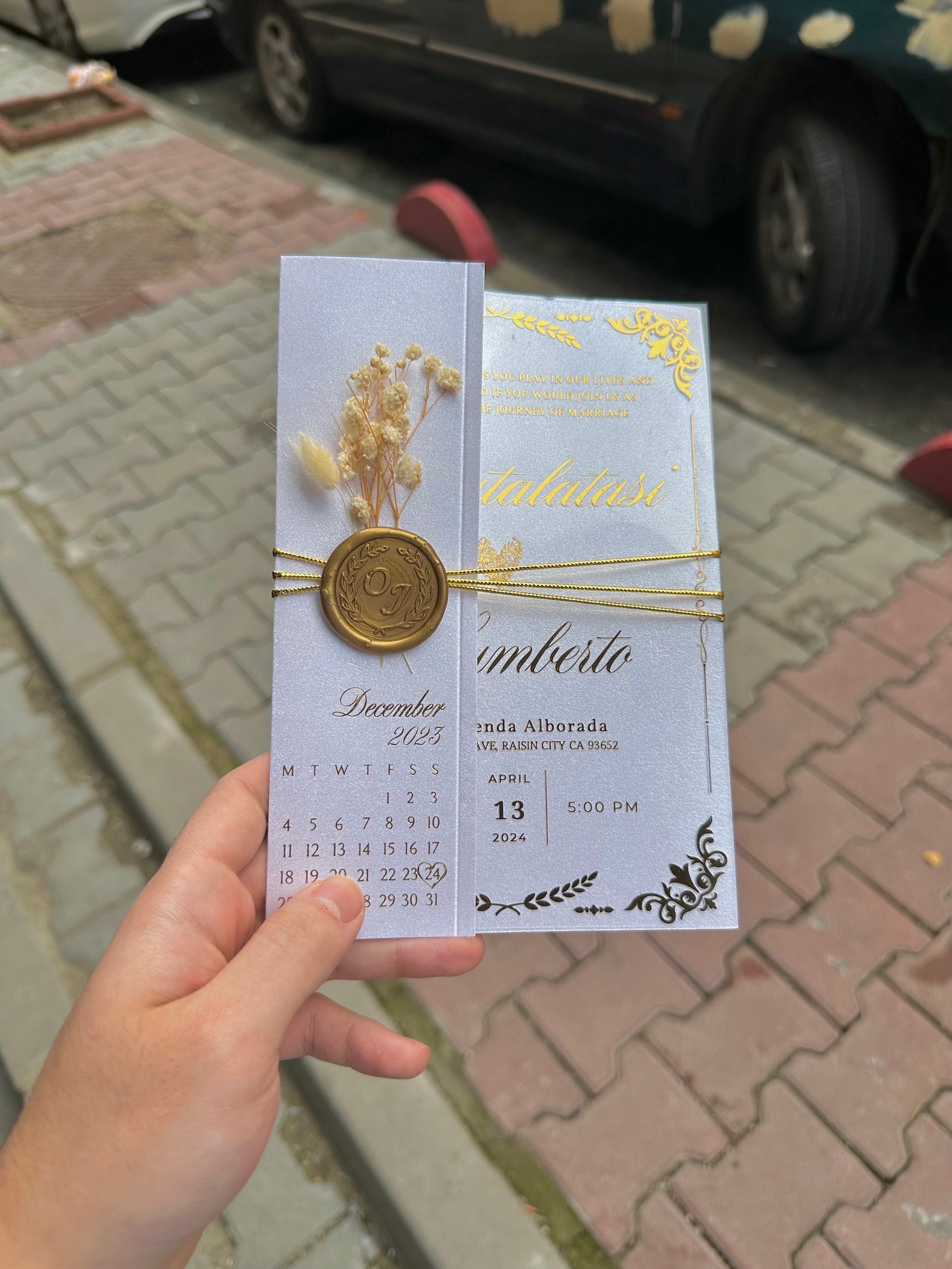 Acrylic Wedding Invitation Quinceanera Invitation, Elegant Design for ...