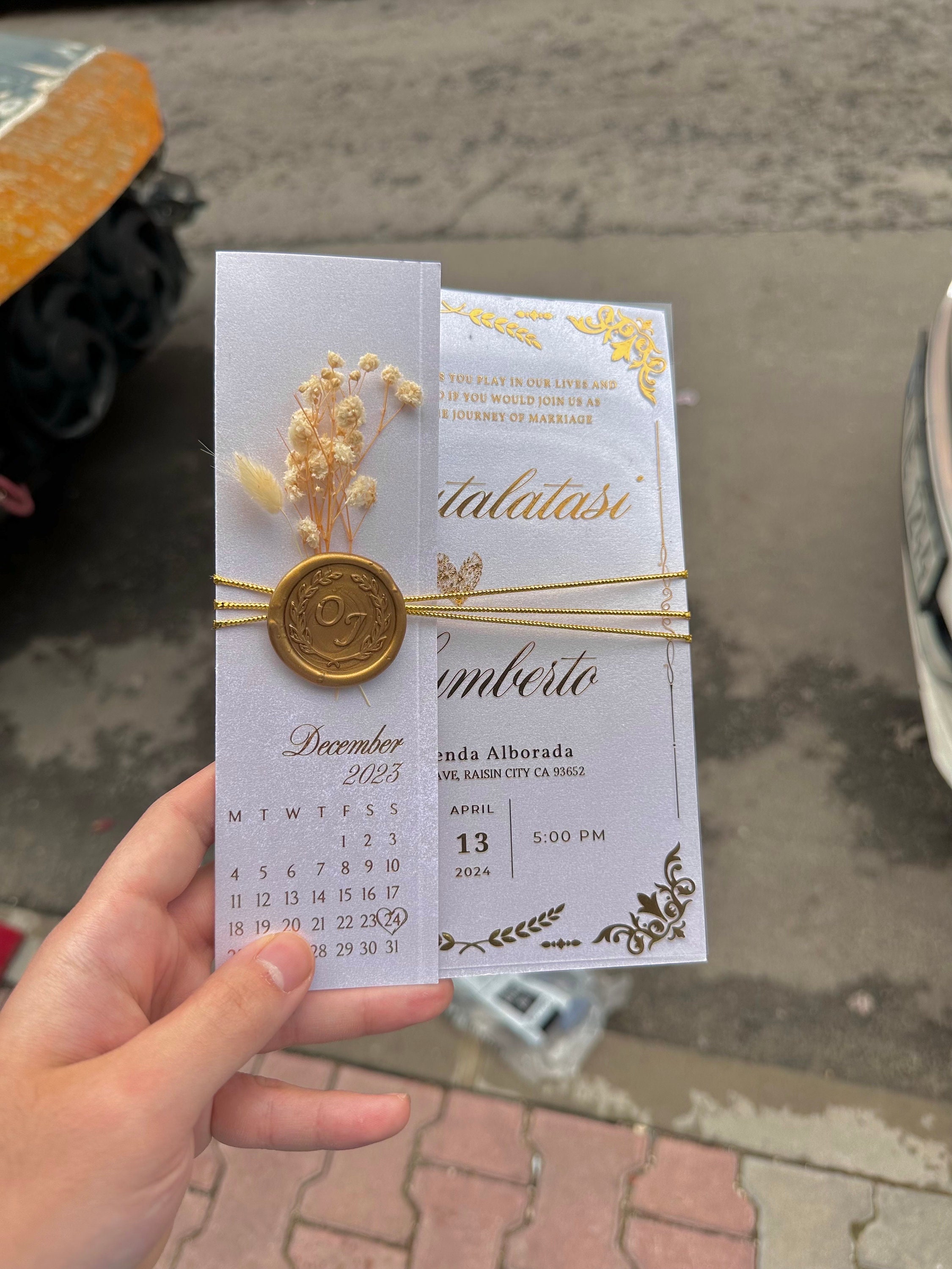 Acrylic Wedding Invitation Quinceanera Invitation, Elegant Design for ...