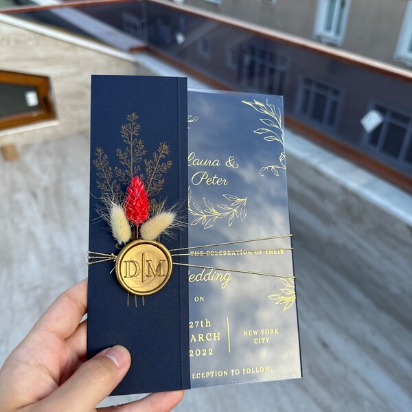 Transparent Wedding Invitation - Etsy