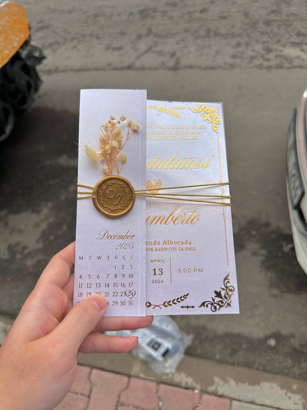 Acrylic Wedding Invitation - Quinceanera Invitation, Elegant Design for ...