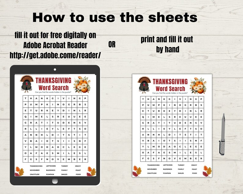 The Ultimate Thanksgiving Word Search: Festive Fun for All Ages Answers ...