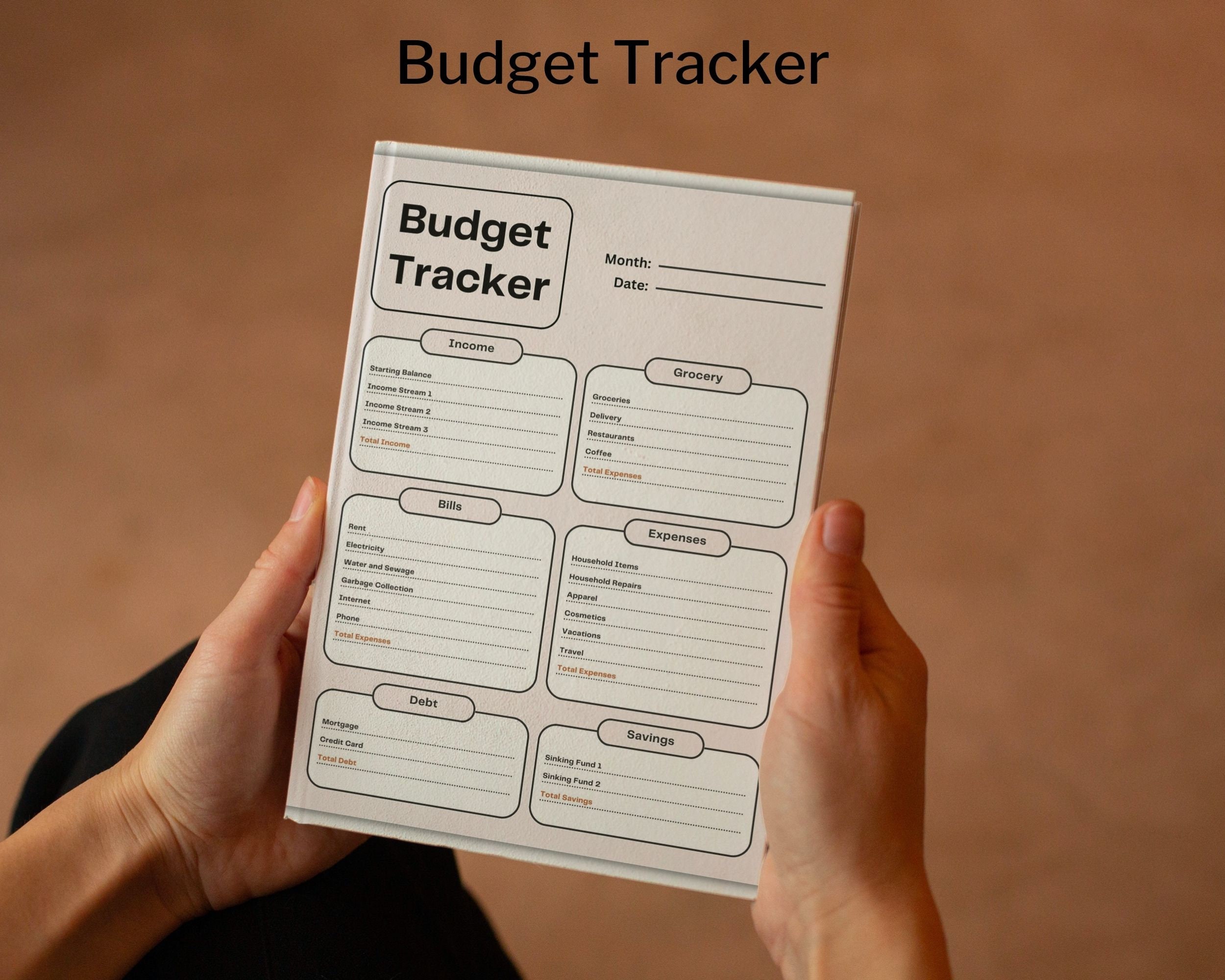 Simple Modern Monthly Budget Tracker | Budget Tracker | Monthly Budget ...