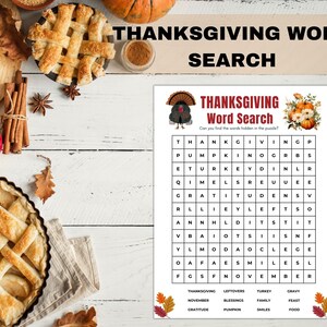The Ultimate Thanksgiving Word Search: Festive Fun for All Ages ...