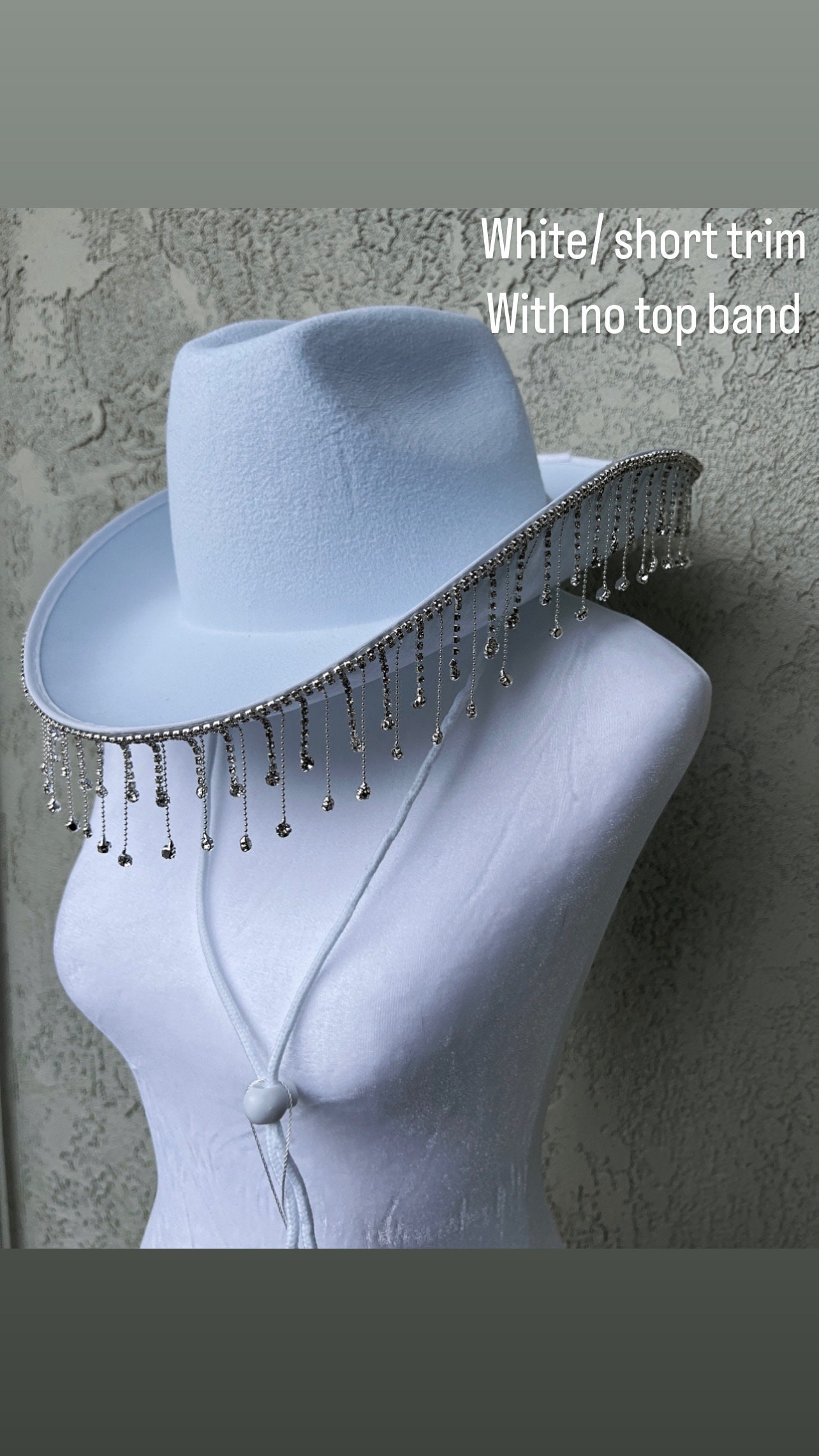 Cowboy Diamond Trim Hats - Etsy