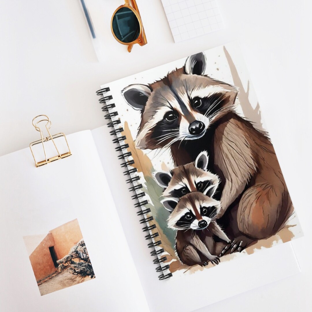 Whimsical Notebook With Raccoon Cover Design: A Delightful Companion ...