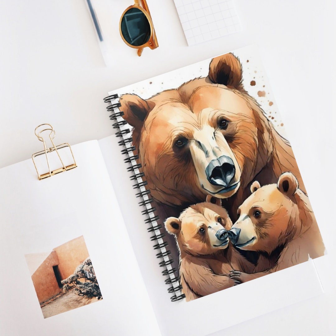 Bear Spiral Notebook: Embrace Creativity With Charming Bear Design ...