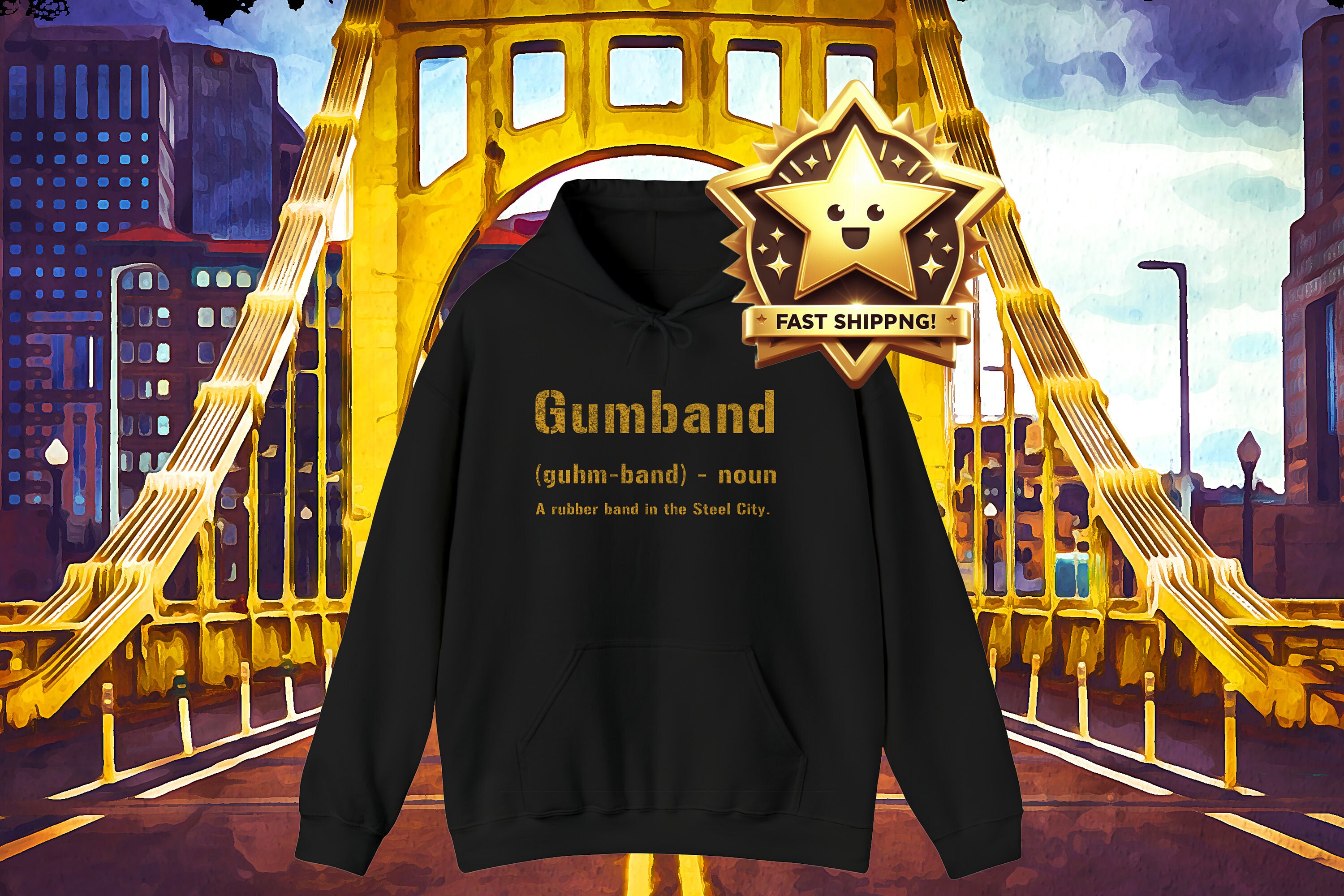 Gumband Pittsburghese Definition T-shirt: Steel City Pride - Etsy