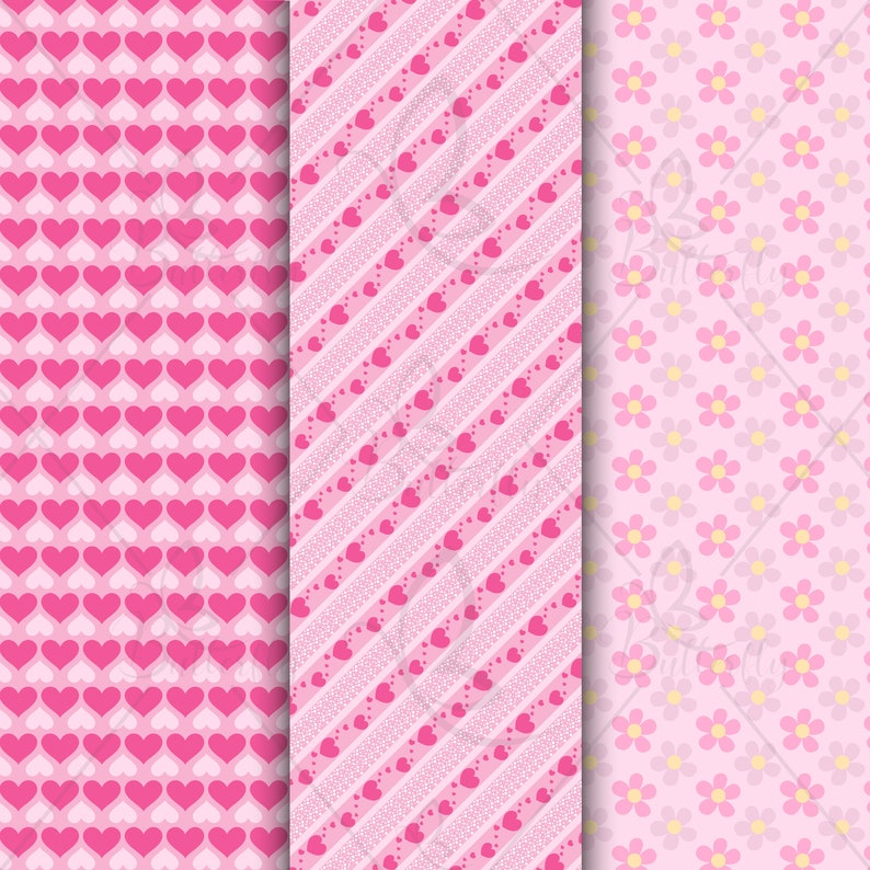 Kawaii Kitty Digital Paper, Scrapbook Cat - Etsy
