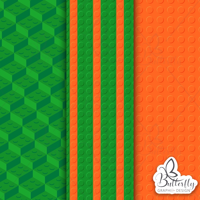 Blocks Digital Paper, Scrapbook Blocks - Etsy