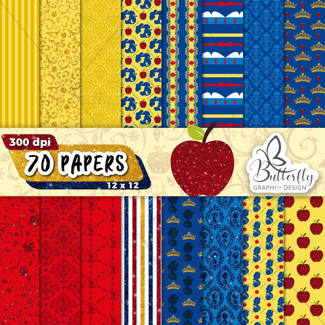 White Princess Digital Paper, Scrapbook Princess - Etsy