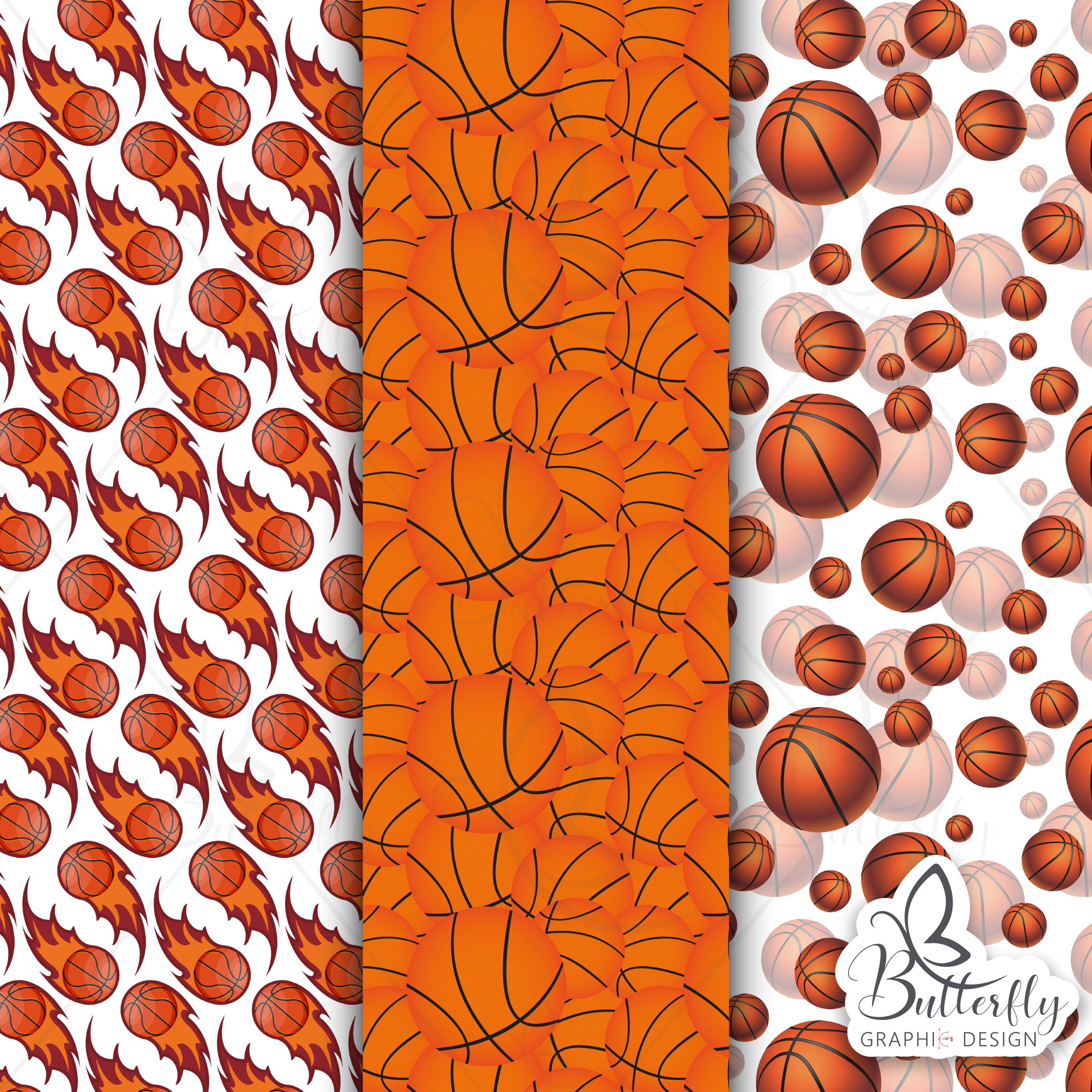 Basketball Digital Paper, Scrapbook Basketball - Etsy