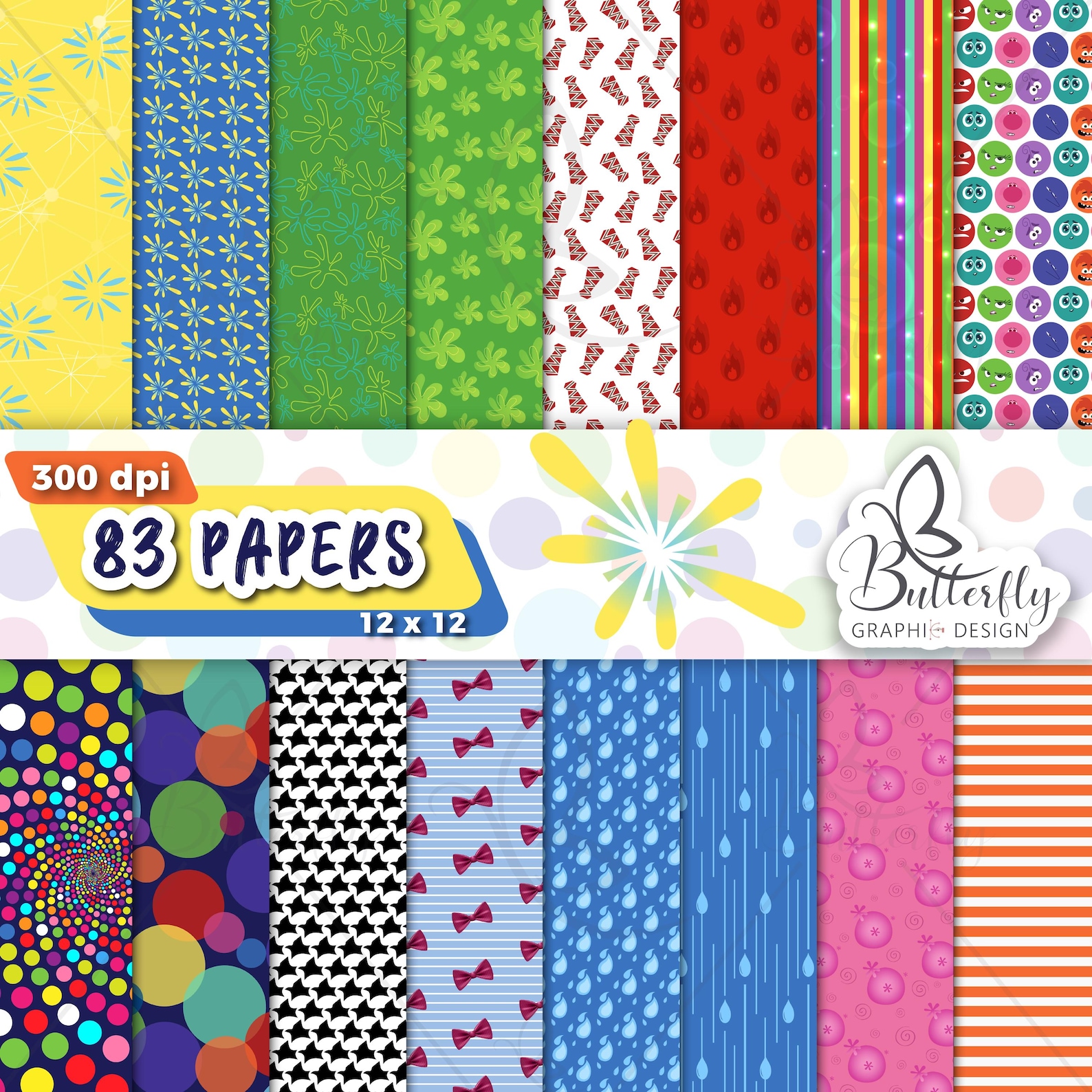 Emotions Digital Paper, Scrapbook. News Emotions Wallpaper - Etsy