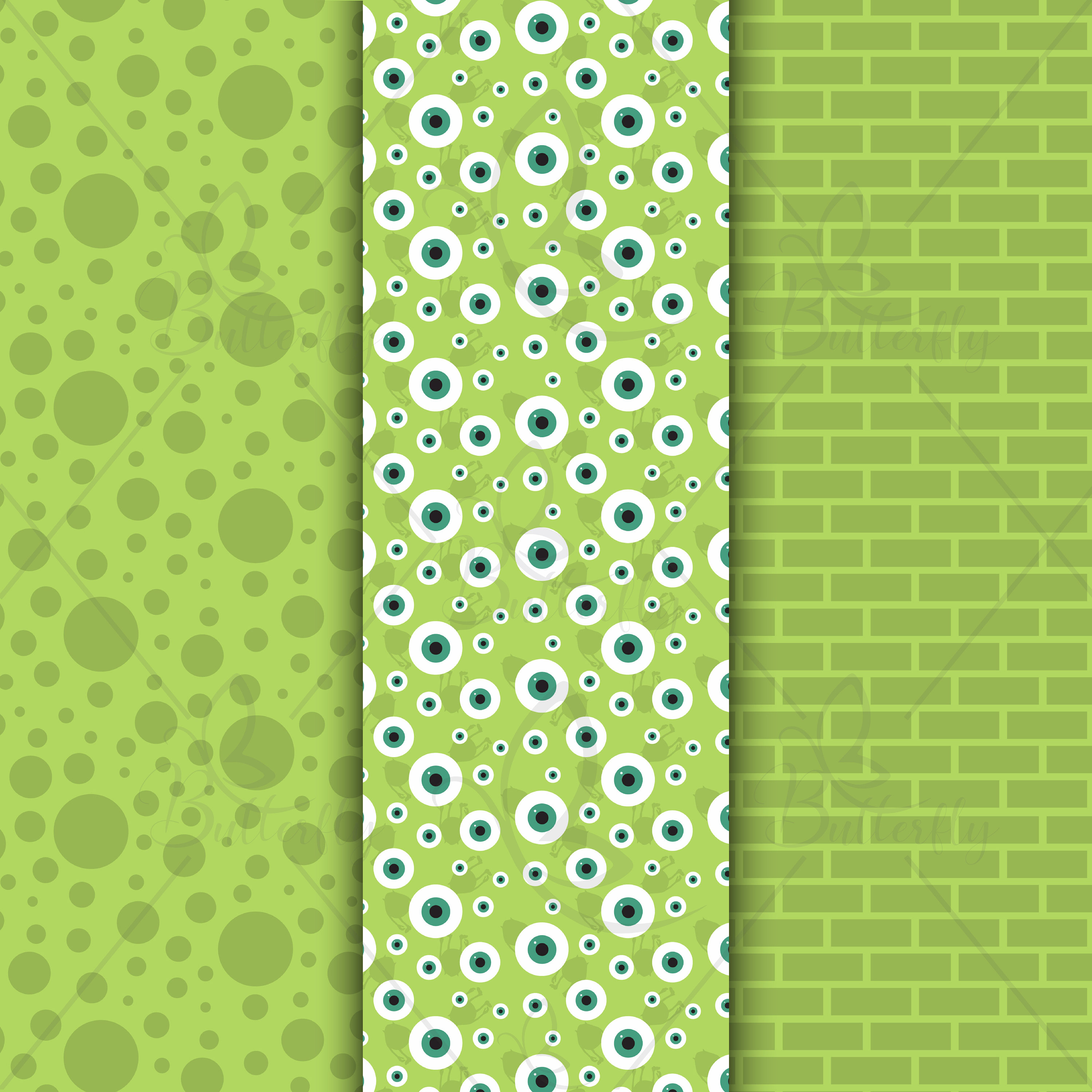 Monsters Digital Paper, Scrapbook Monsters - Etsy
