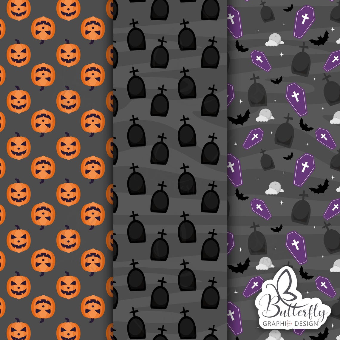 Halloween Digital Paper, Scrapbook Halloween - Etsy