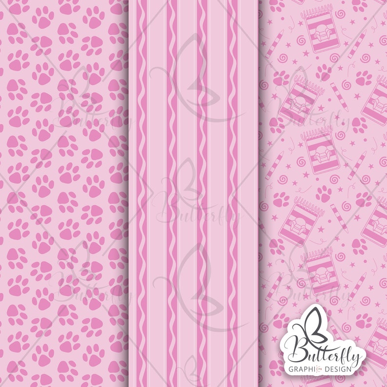 Clues Dog Digital Paper, Scrapbook Blue Dog, Wallpaper - Etsy