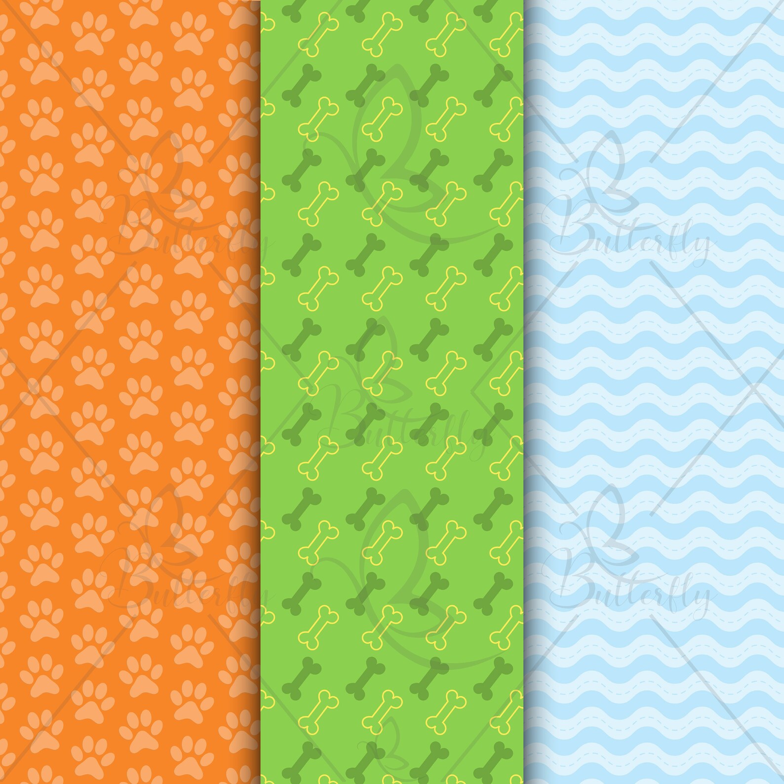 Dog, Go Digital Paper, Scrapbook Dog - Etsy