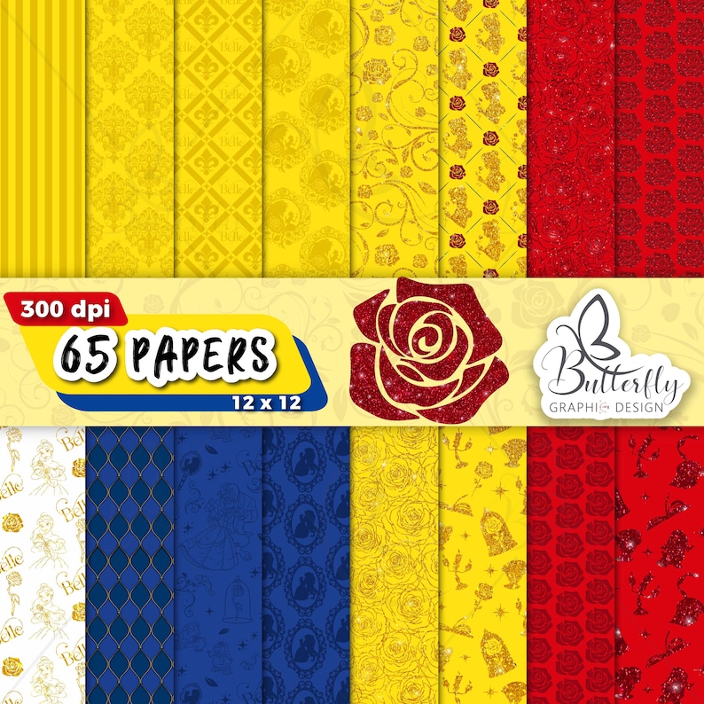 Beauty Princess Digital Paper, Scrapbook Princess, Wallpaper - Etsy