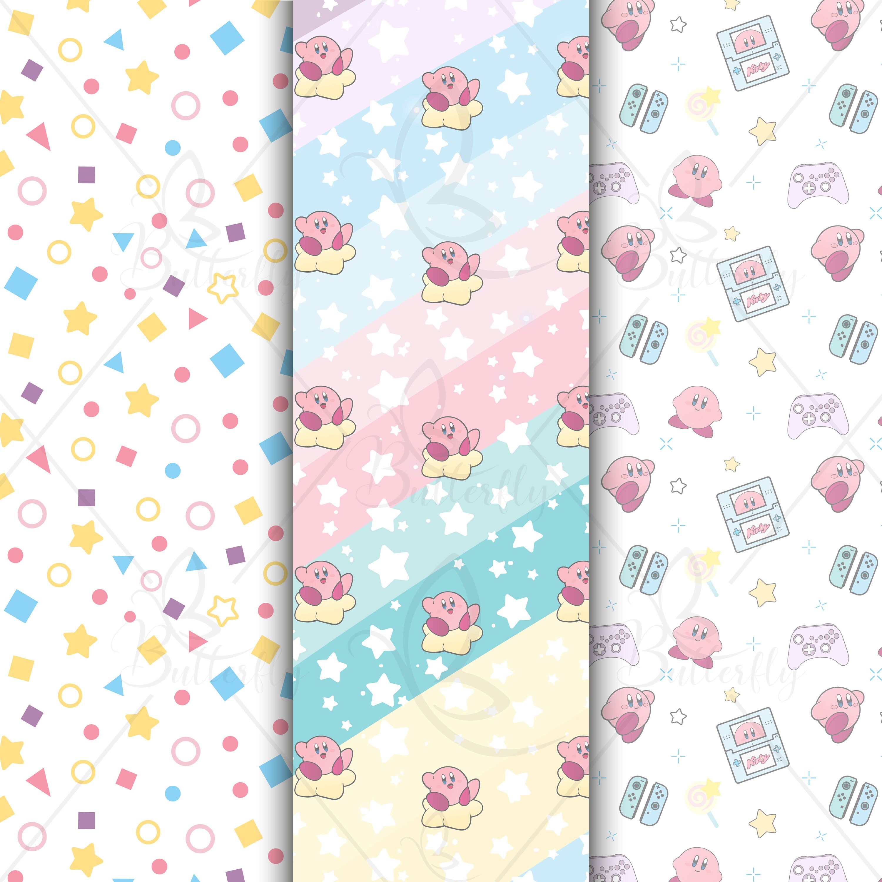 Game Anime Digital Paper, Scrapbook, Wallpaper - Etsy